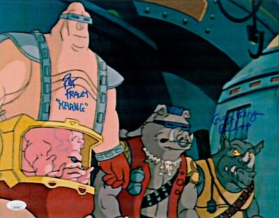 PAT FRALEY & GREG BERG Signed TEENAGE MUTANT NINJA TURTLES 11x14 Photo ...