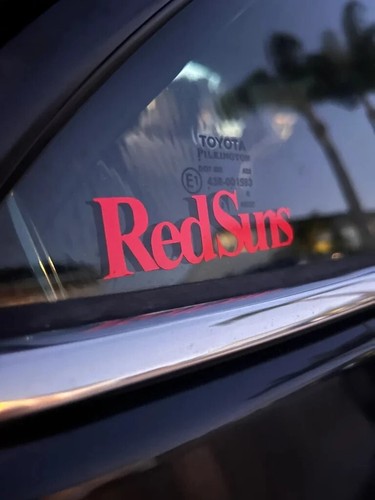Red Suns Vinyl Decal. Initial D team. [Medium Size] | eBay