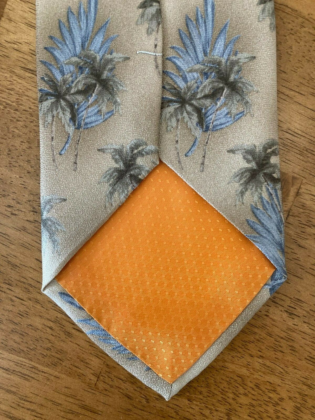 Tango Tropicals Men's Tie Palm Trees Palm Fronds Tan … - Gem