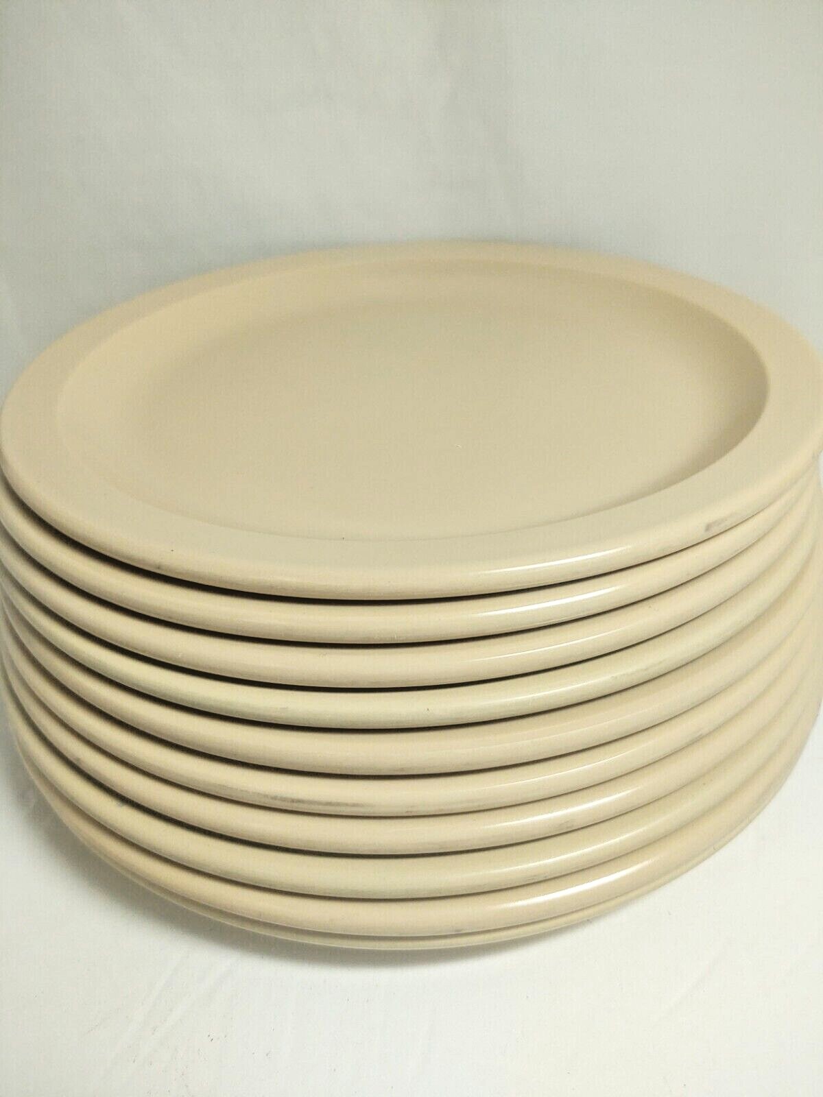 Lot of 10 Texas Ware Beige Lunch Plates Melmac Dallas Tx USA Plastics ...