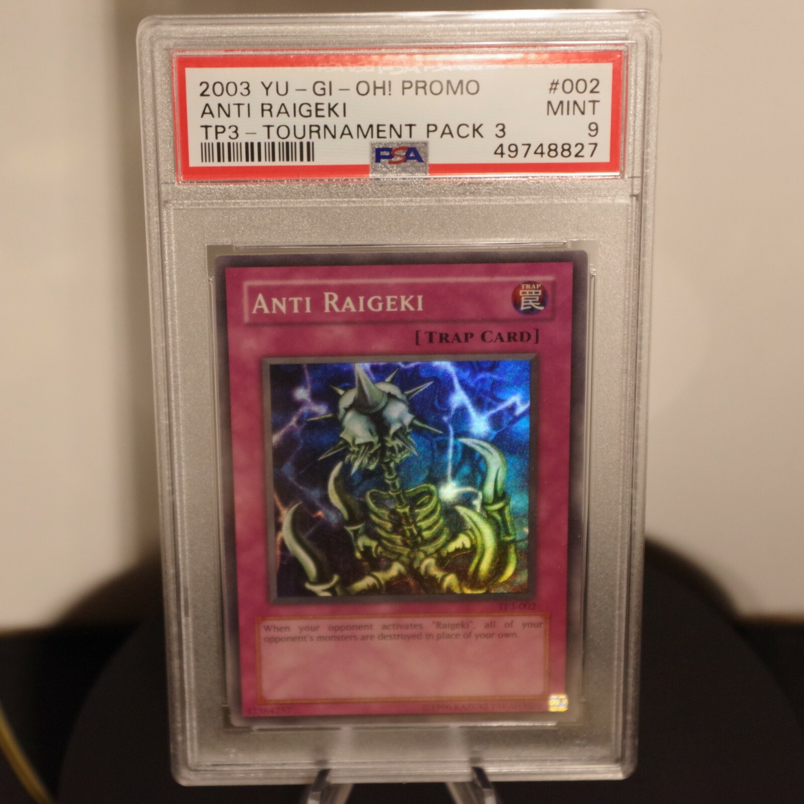 2003 YU-GI-Oh! Promo TP3 - Tournament Pack 3 #002 Anti Raigeki - PSA 9 ...