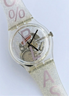 SWATCH GK 236 "100% PLASTIC" Watch New Vintage Quartz Year 1997 NEVER ...