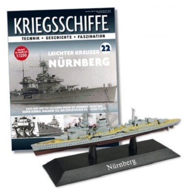 DeAgostini 1:1250 German Konigsberg Class Light Cruiser DKM Nurnberg ...
