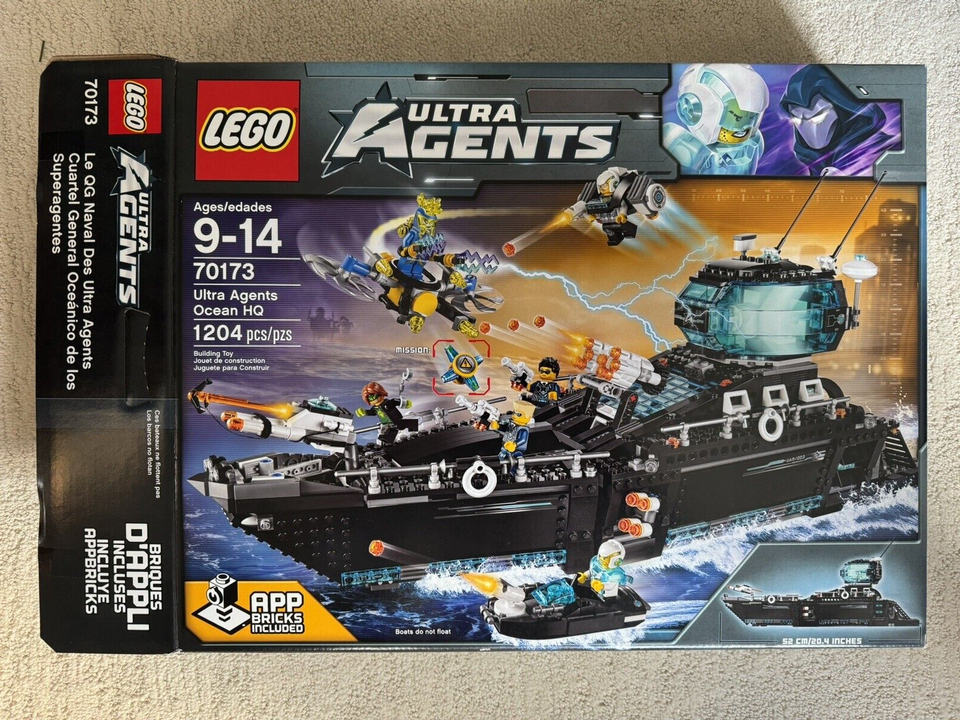 Lego Ultra Agents Ultra Agents Ocean HQ 70173 Retired Used 100% ...