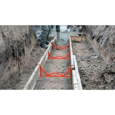 AccuFooting Rebar Chair Brace 20" Concrete Footing System in Orange (36-Pack) | eBay