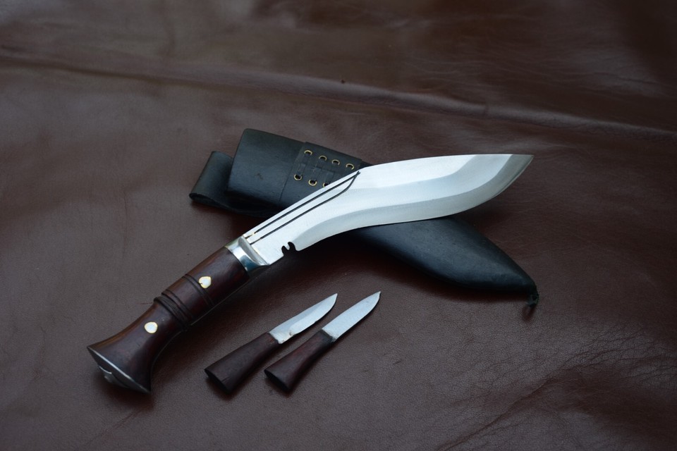 8 inches Gurkha Blade Kukri Jungle-Machete Knives-Full Tang-Knife-Small ...
