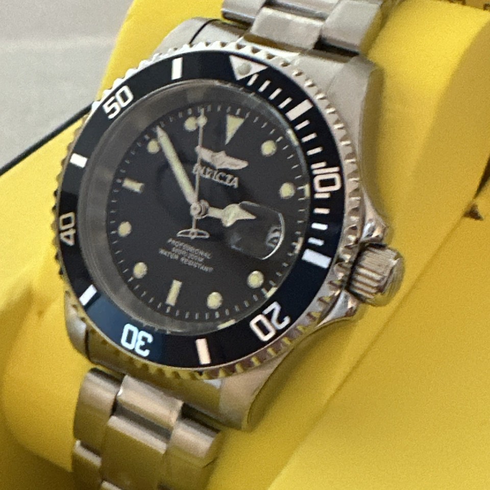 Invicta Pro Diver Black Dial Stainless Steel 40 mm Men's Watch 26970 ...