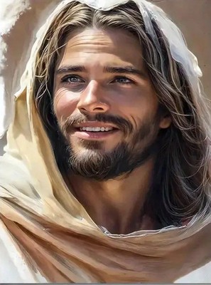 JESUS CHRIST SMILE LAUGH 8.5X11 PHOTO JESUS SMILING LAUGHING GOD FATHER ...