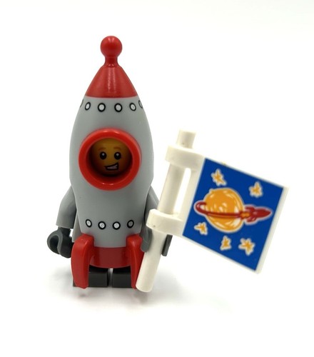 LEGO Rocket Boy 71018 minifigure CMF Series 17 Space Flag | eBay
