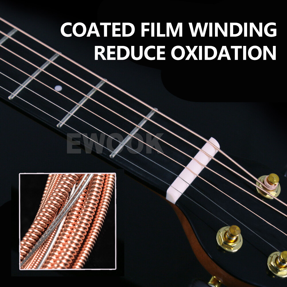 Acoustic Music Guitar Strings Steel Premium Light Universal 6 Pcs Sent ...