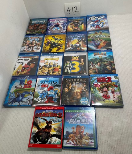 LOT of 18 Blu-Ray 3D Movies RIO/ MINIONS & MORE- NEW/SEALED A12 | eBay