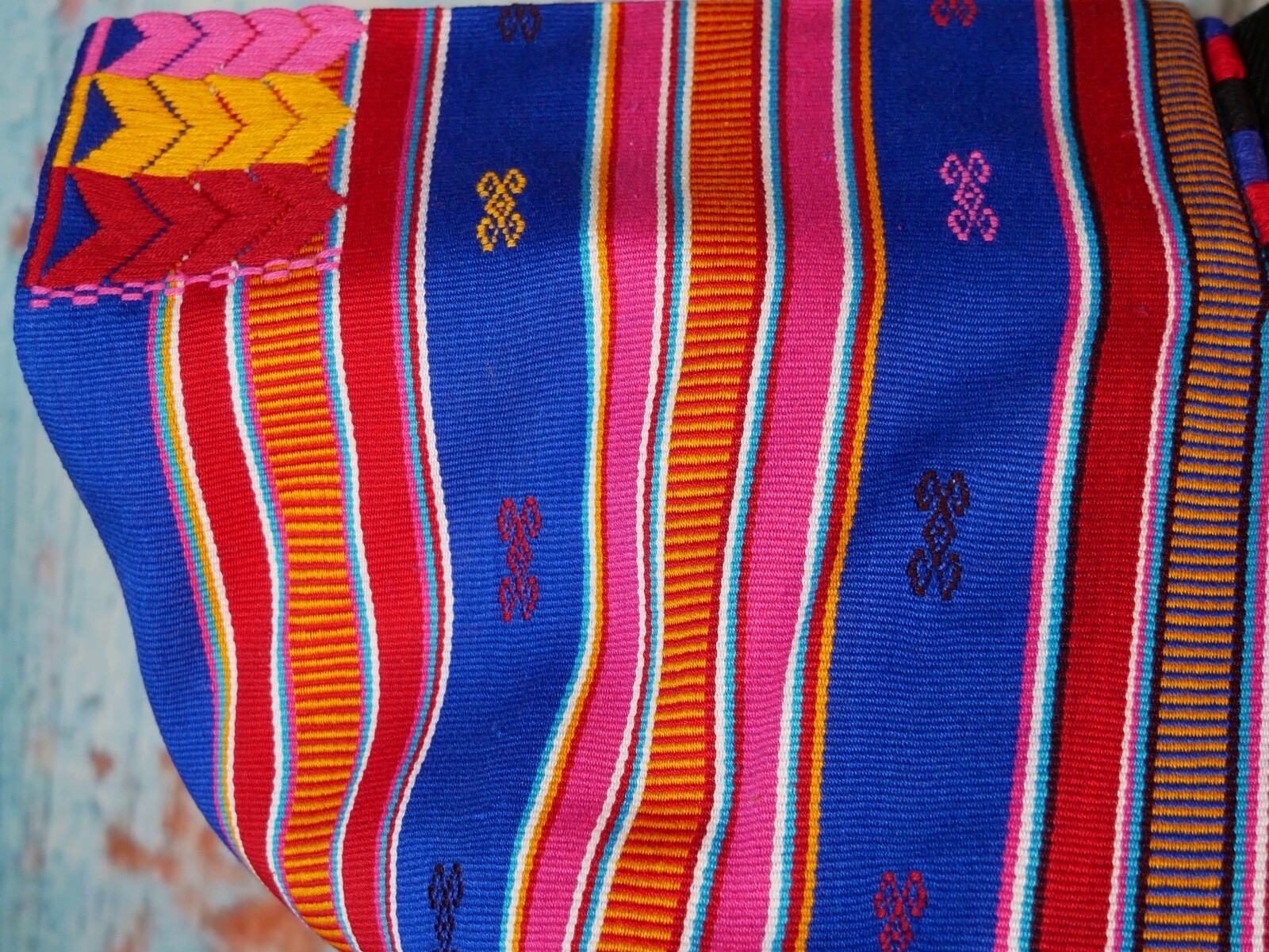 M/L Huipil Tunic Hand Woven Back Strap Loom Maya Chiapas Pantelho ...