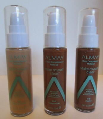 Almay Clear Complexion Makeup Make Myself Clear Foundation YOU CHOOSE ...