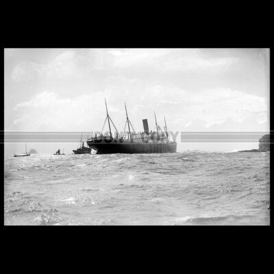 Photo B.000365 SS MINNEHAHA ATLANTIC TRANSPORT LINE 1910 SCILLY ROCK ...
