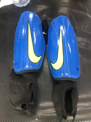 Nike meets nocsae standard shinguards blue youth large | eBay