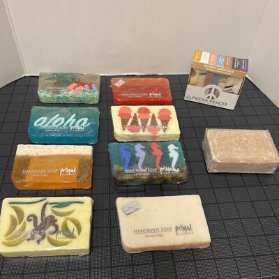 Primal Elements Soap Lot of 16 Bars Handmade Vegetable Glycerin 5.8oz ...