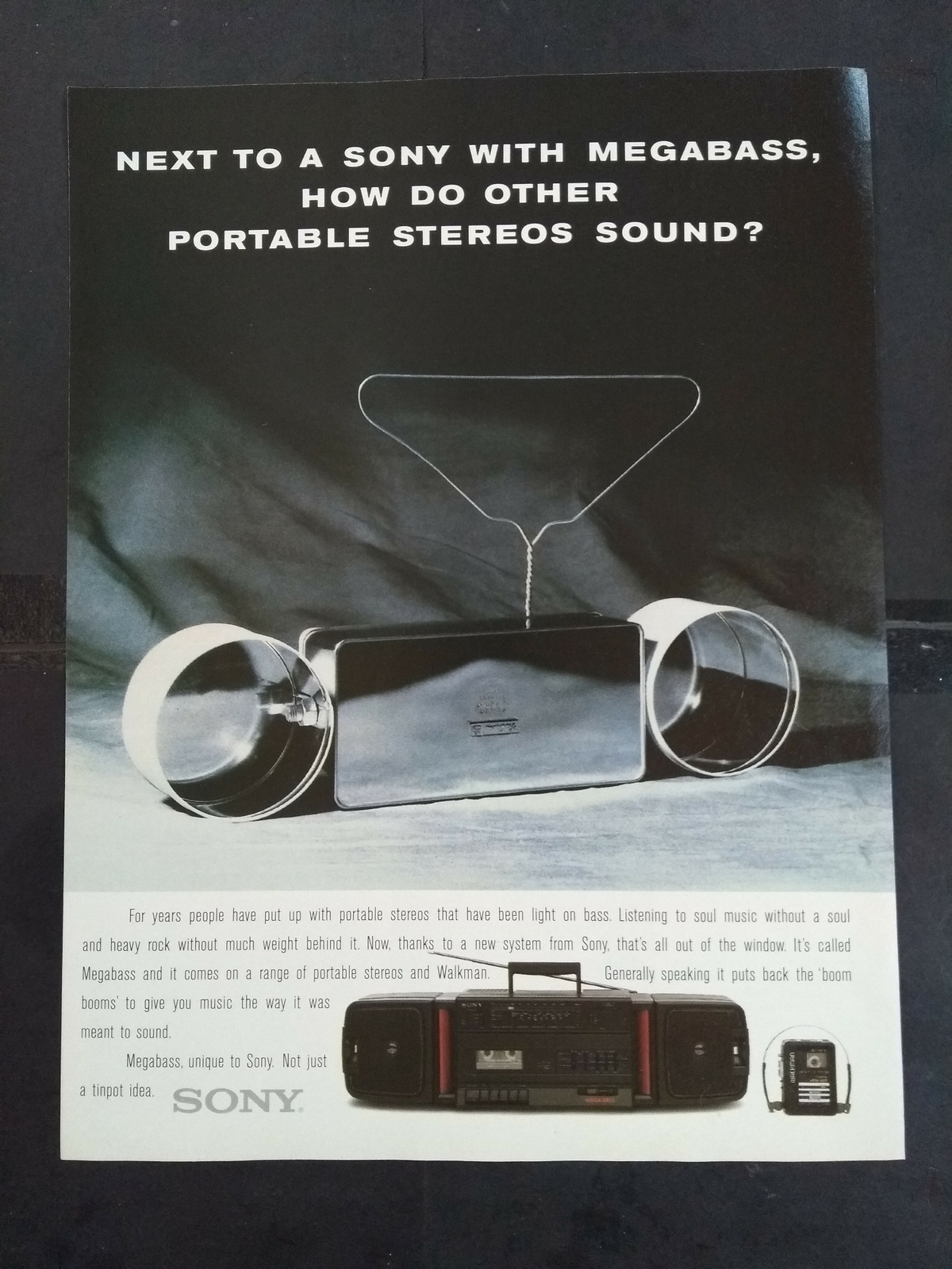 Sony Portable Steros and Walkman - 1980's Magazine Advert #B5063 | eBay
