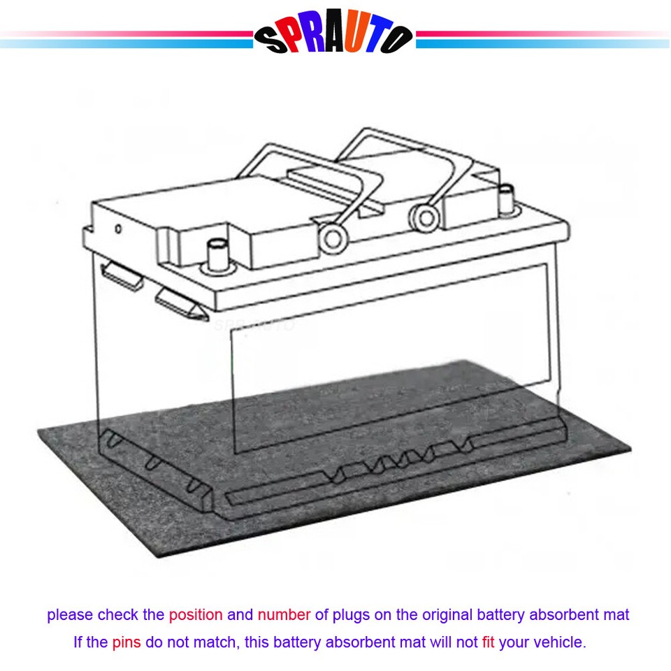 12"x7"Non-Woven Fabric Pad for Group 27 Batteries Car Battery Absorbent ...