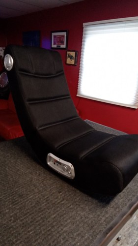X Rocker Audio Black Folding Gaming Chair Surround Sound | eBay