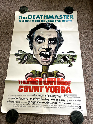 The Return of Count Yorga Original Movie Poster, 27 x41, 1971, Folded ...