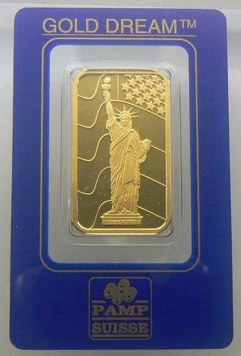 1 oz Gold DREAM LIBERTY Bar - Pamp Suisse - .9999 Fine #398741 | eBay