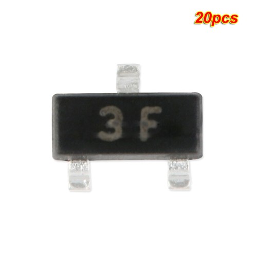 20pcs SMD Triode BC857B silk screen 3F SOT-23 PNP 45V/1A transistor ...