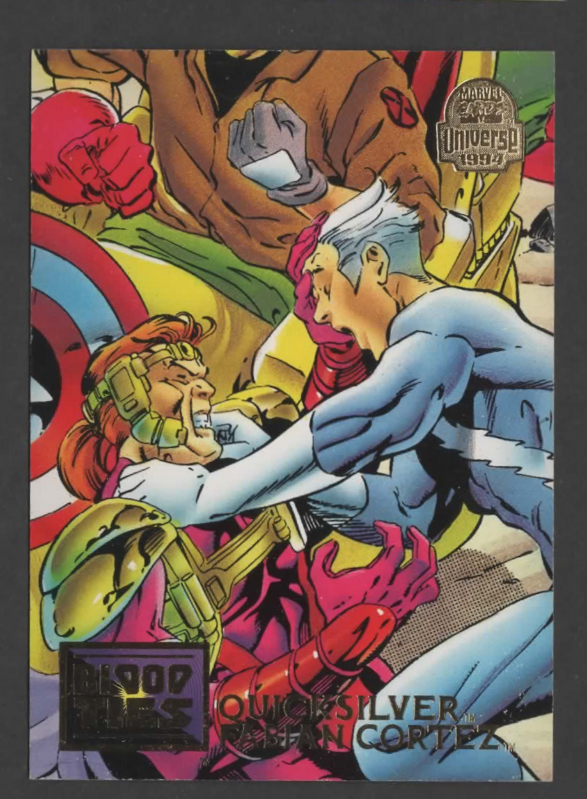 1994 Marvel Universe Blood Ties #35 Quicksilver Fabian Cortez NEW ...