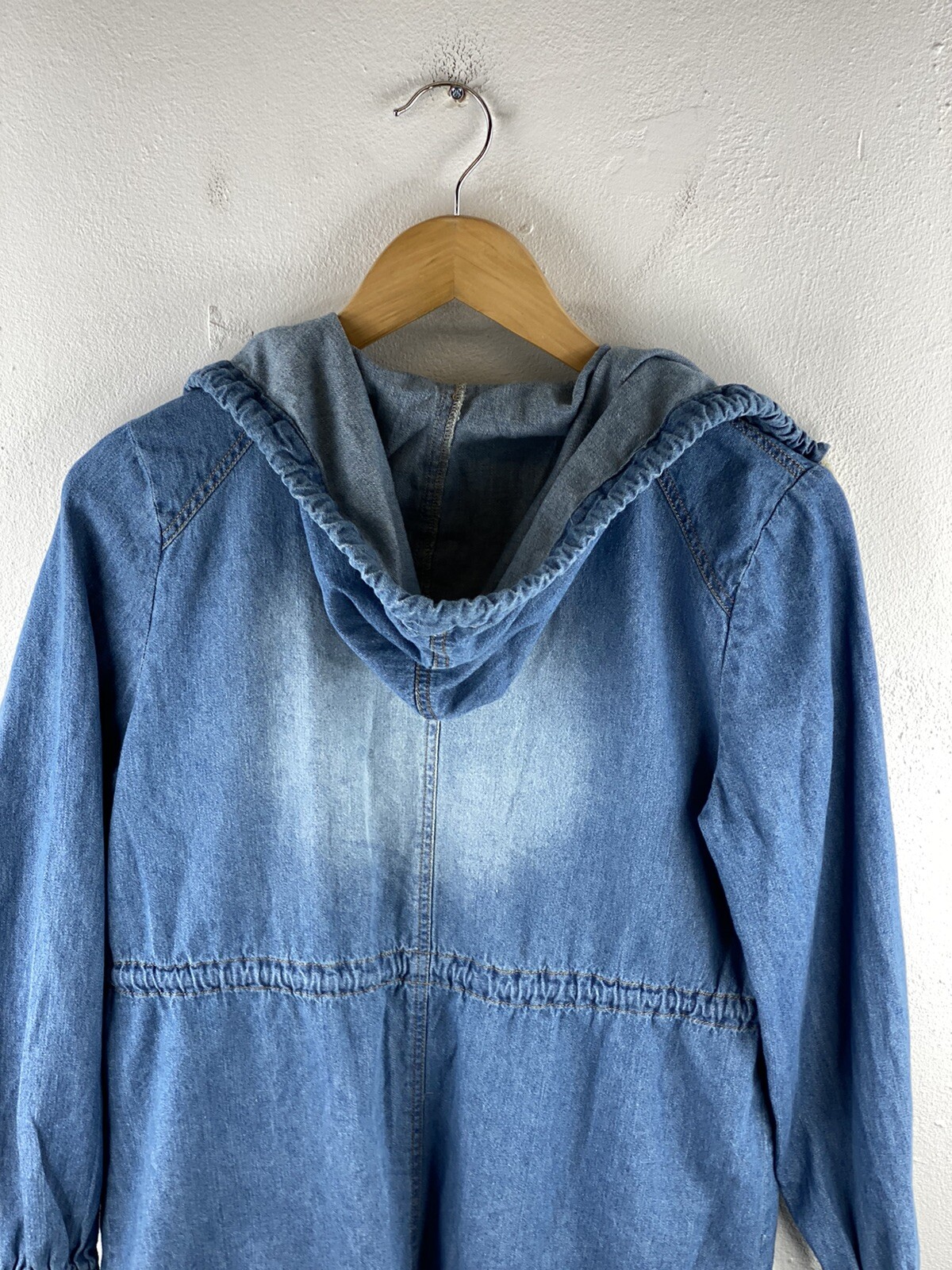 Caroline Morgan Open Denim Jacket Womens Size 8 Blue … - Gem
