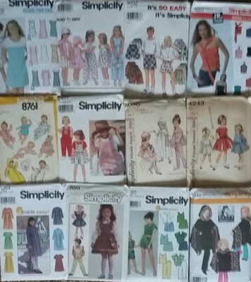 Children's Kids Junior Boys Girls Sewing Patterns 60's-2000's -U Pick ...