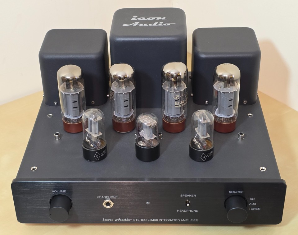 ICON AUDIO STEREO 25 MK II EL34 INTEGRATED AMPLIFIER 30+30 Watts "B ...