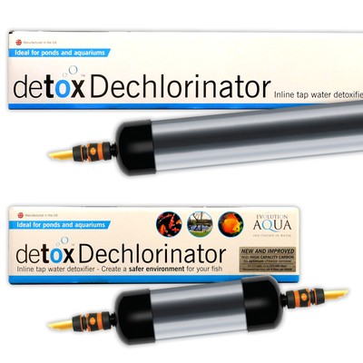 EVOLUTION AQUA DETOX DECHLORINATOR CARBON GARDEN POND KOI FISH IN LINE ...