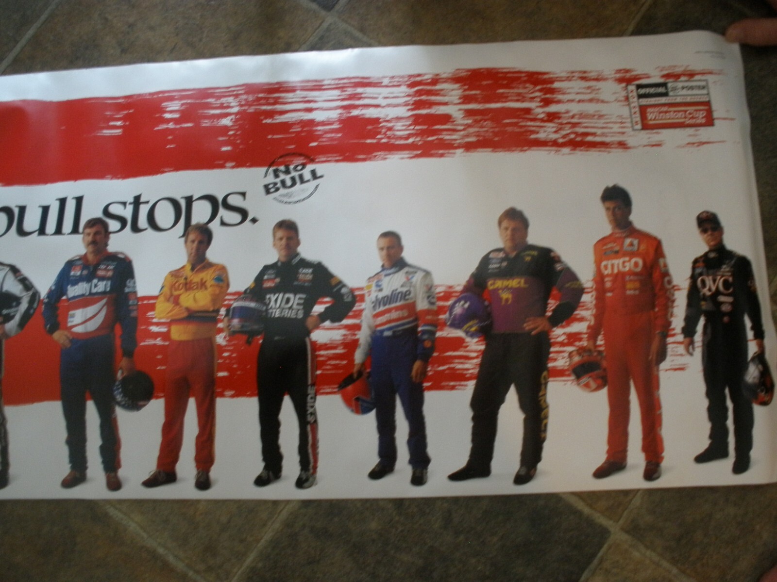 1997 WINSTON CUP NO BULL POSTER Charlotte Speedway NASCAR 16”x72 ...