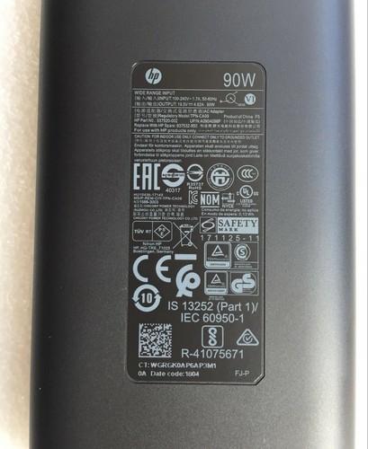 New Original HP 90W TPN-CA09 (937520-002) 90 Watt 19.5V 4.62A AC/DC ...