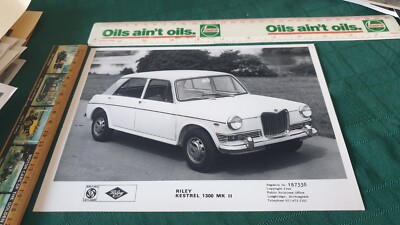 1960s ? RILEY KESTREL 1300 Mk 2 SALOON Original Factory Press Photo ...