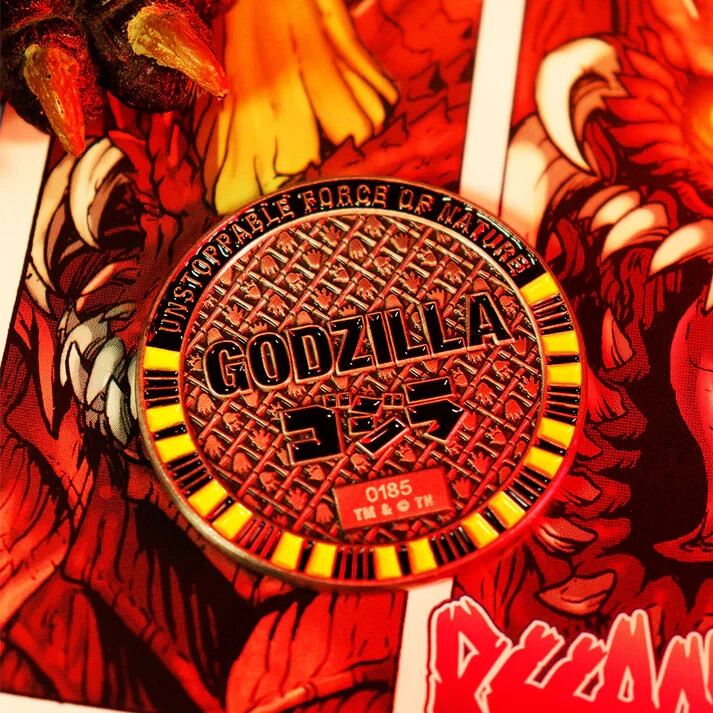 Godzilla 70th Anniversary Limited Edition Coin Official Token Figure ...