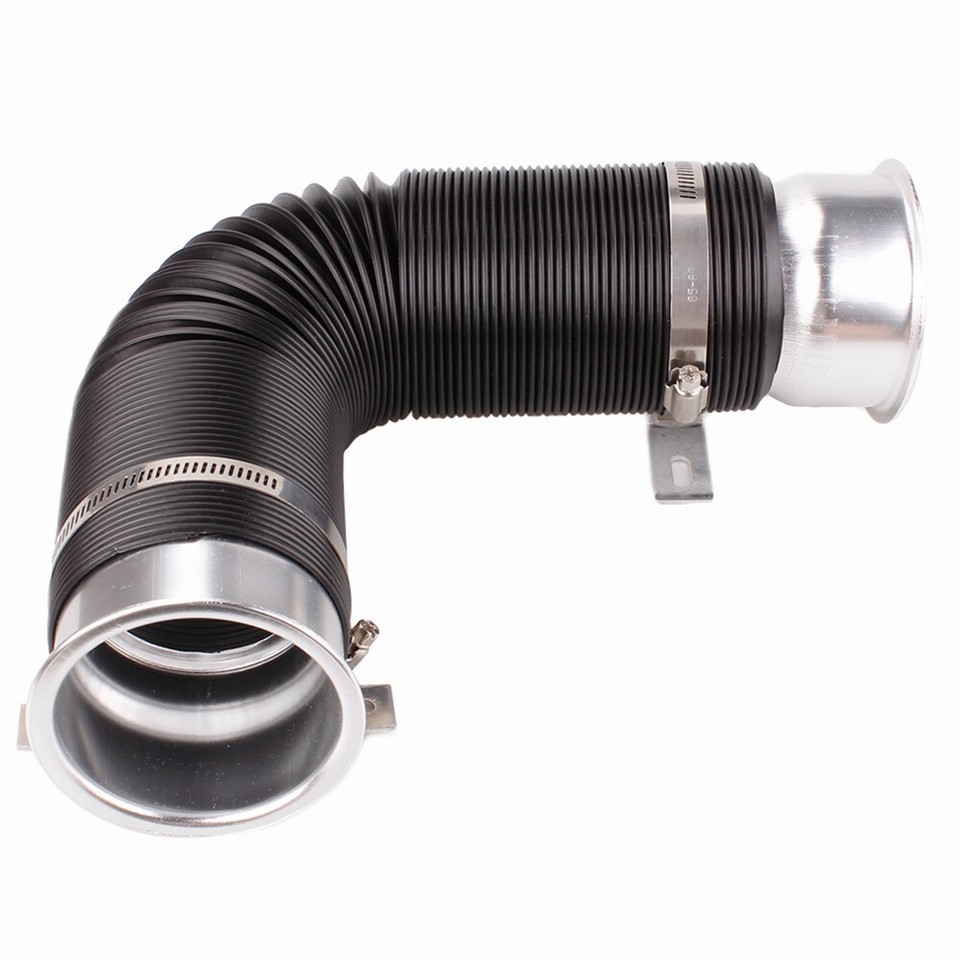 Universal 3'' Flexible Car Cold Air Intake Hose Filter Pipe Telescopic ...