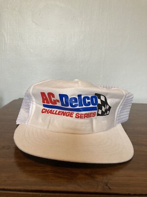 Vintage trucker hat AC Delco Snapback mesh racing cap made in USA ...