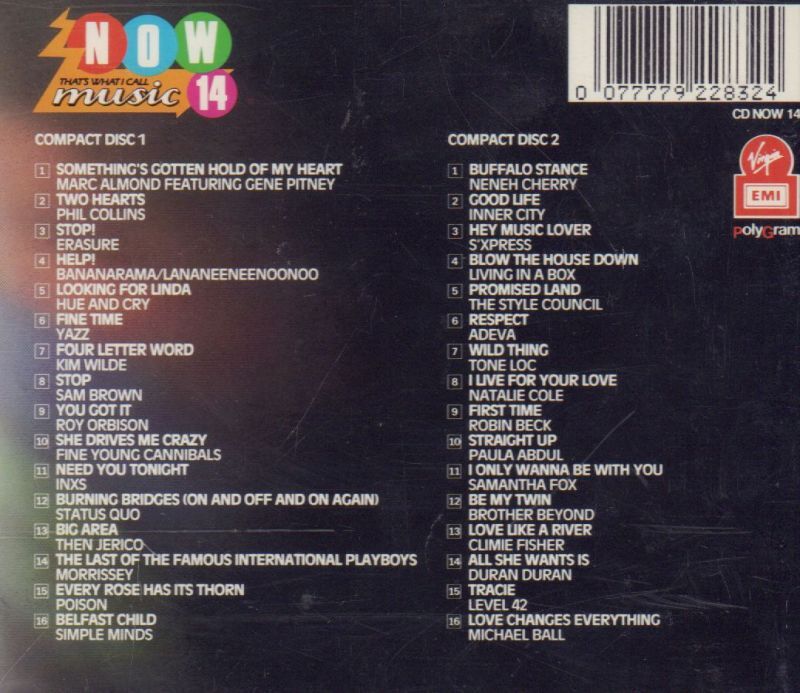 Now That's What I Call Music 14 CD 2 Discs With Booklet and Sponge ...