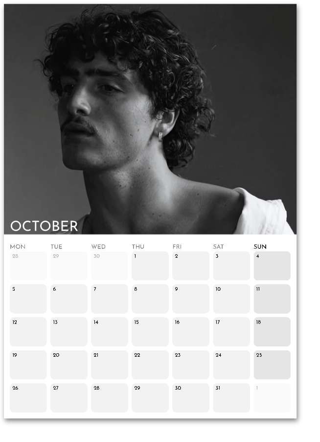 Benson Boone 2026 A3 Wall Calendar | Premium Music & Pop Fan ...