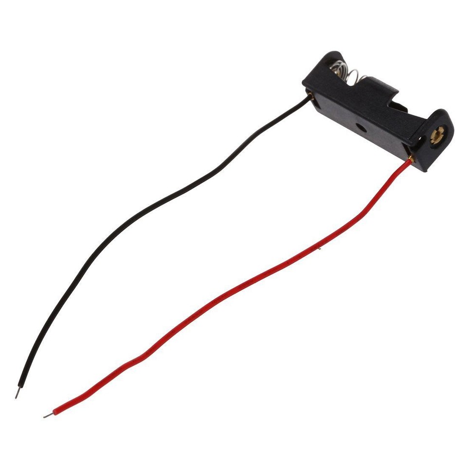 5pcs 4.3" Wire Leads Black Battery Storage Slot Holder 1 x 12V 23A/27A ...