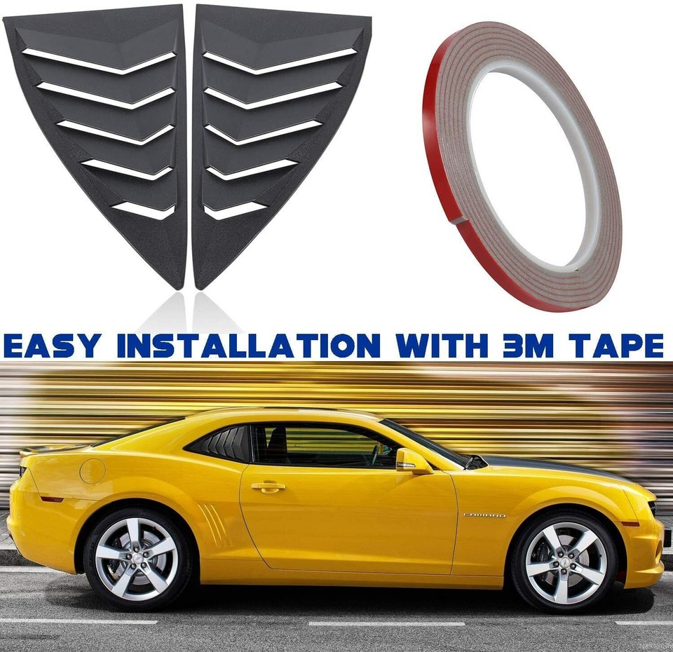 Rear & Side Window Louver Sun Shade Scoop Cover for Chevrolet Camaro ...