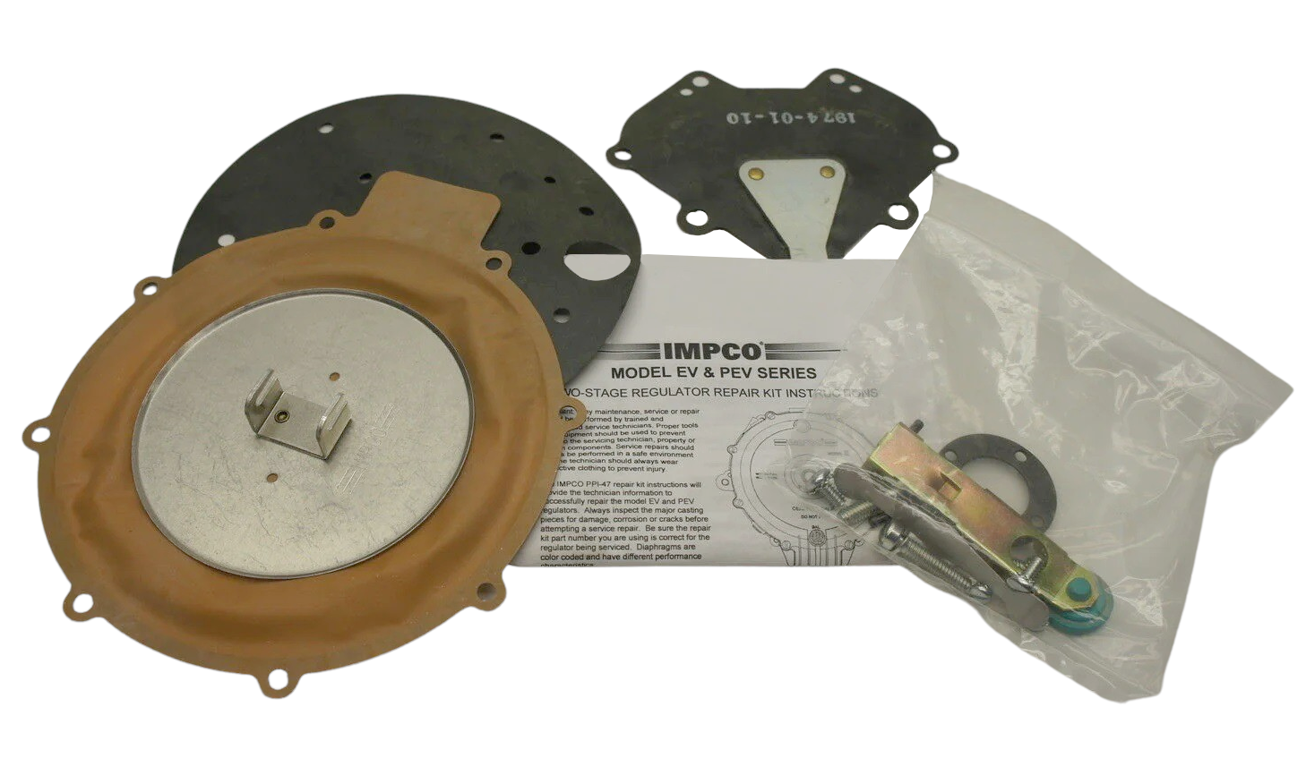 Impco RK-PEV-2 Vmq Repair Kit Regulator Silicone Model Pev Cng Natural ...