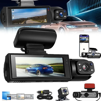 Sherum Dash Cam, Vigil Car Dash Cam, Crashcam - 1080P HD Front & Rear ...