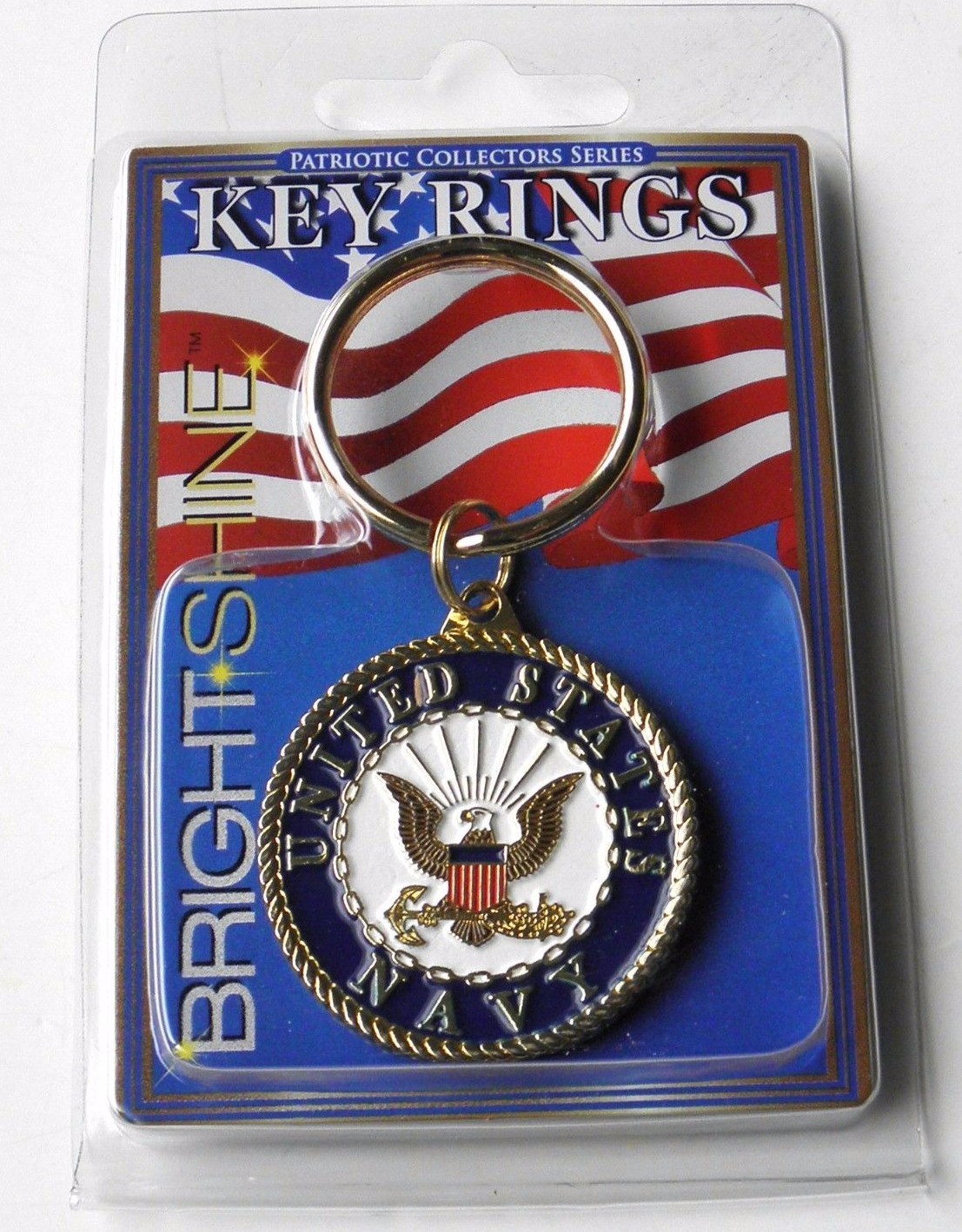 USN NAVY ENAMEL KEYRING KEY CHAIN RING 1.5 INCHES | eBay
