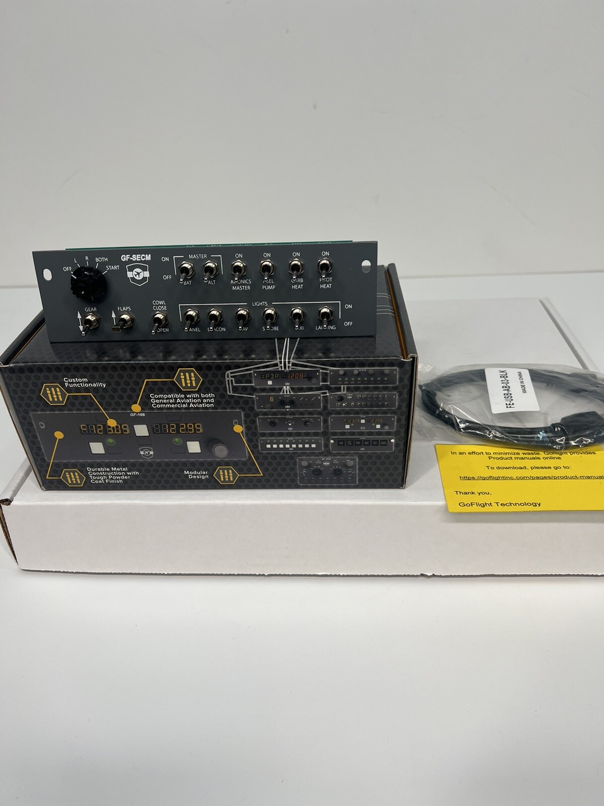 GoFlight GF-SECM Single Engine Control Module For Flight Simulator NEW ...