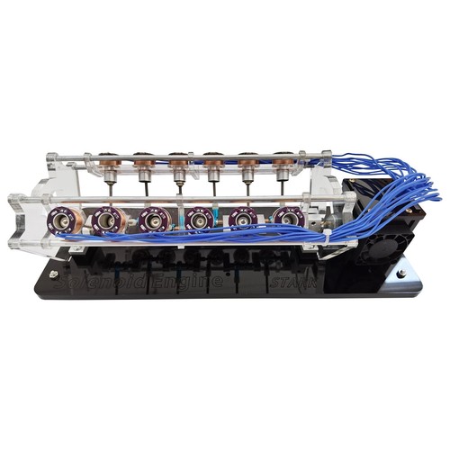 12-Coil V-Shaped Electromagnet Engine Model Motor Model Teaching Aid ...