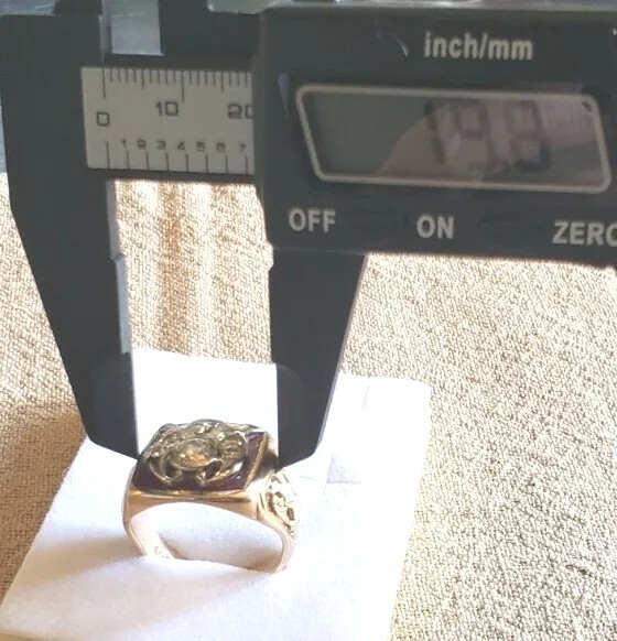 Vintage Estate 14K Yellow Gold and Diamond Masonic Shriner Ring *see ...