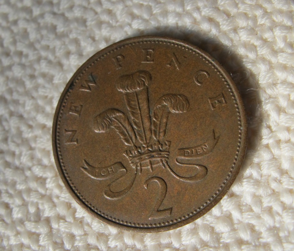 2 New Pence 1971, Great Britain, Queen Elisabeth II, Rarität, extremely ...