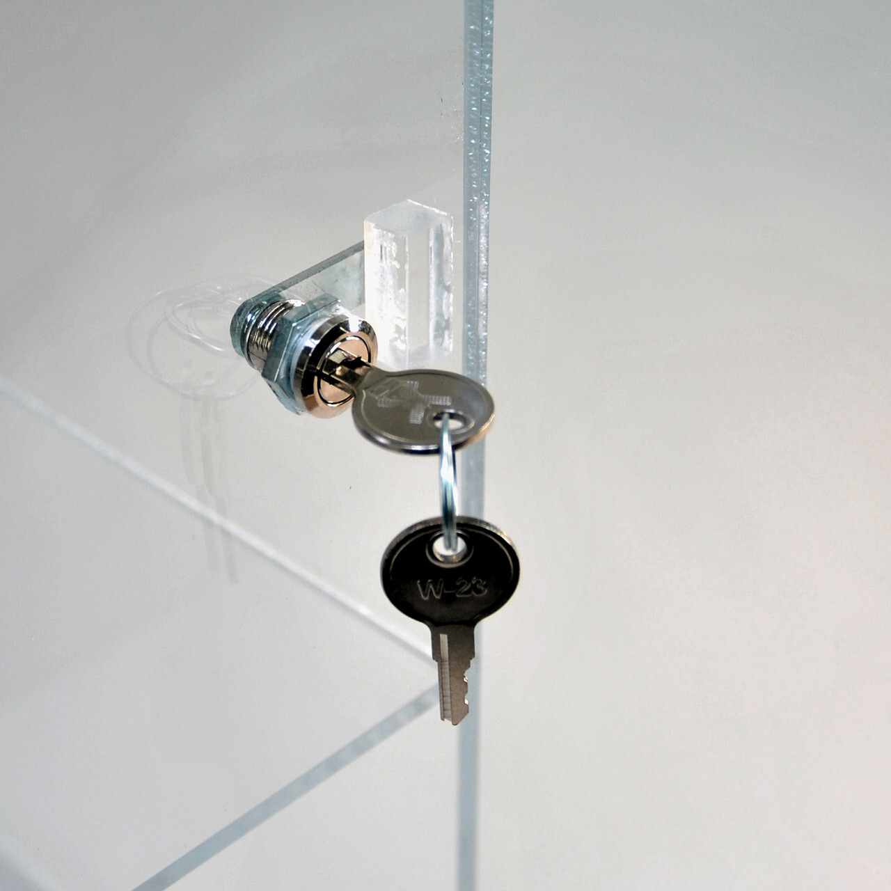 Azar Displays Acrylic Lockbox Countertop Display Case w/ 2 Shelves 12. ...