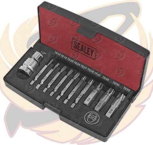 SEALEY Torx Extractor Set 1/2" Drive T10 - T55 Screw Stud Extractors 1/ ...